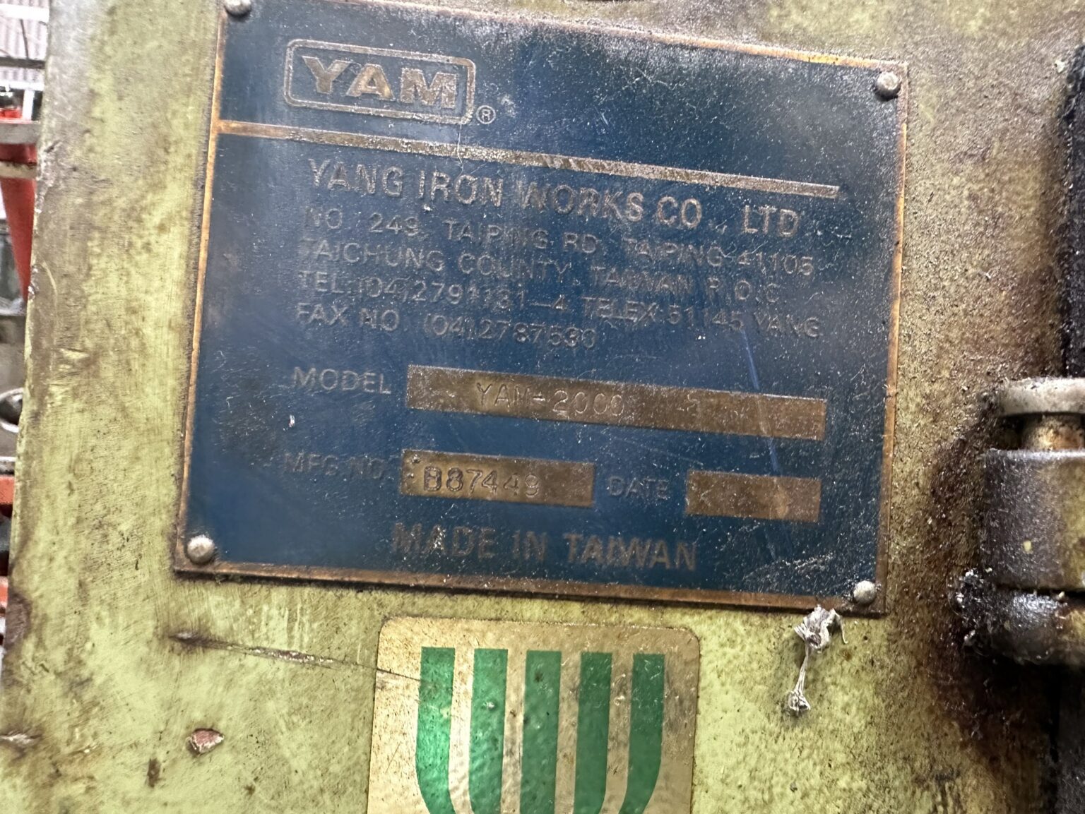 Japan Surplus YAM Lathe 2000mm | Used Machine for Sale